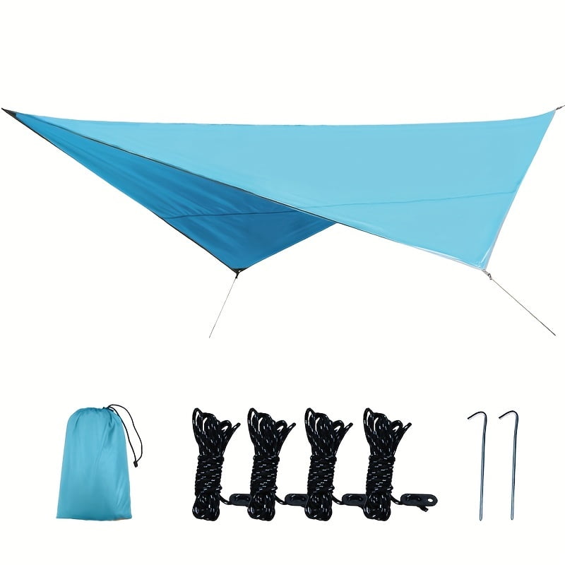 Outdoor Camping Portable Canopy, Diamond-shaped Silvery-coated Pergola ...