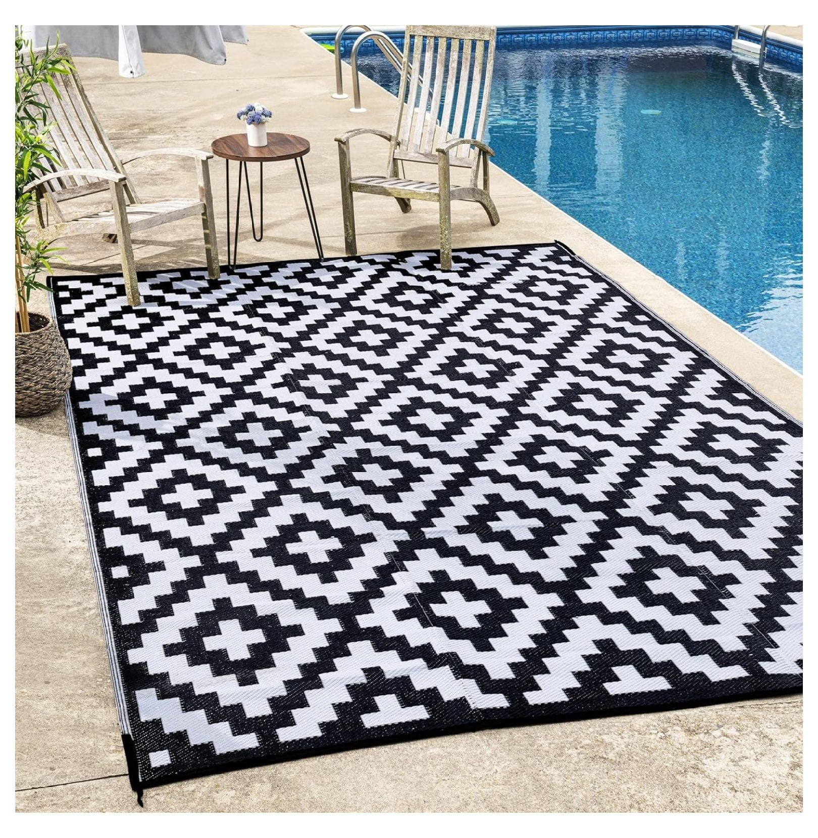 Outdoor Camping Rug - Waterproof, Fade Resistant, Reversible - Premium ...