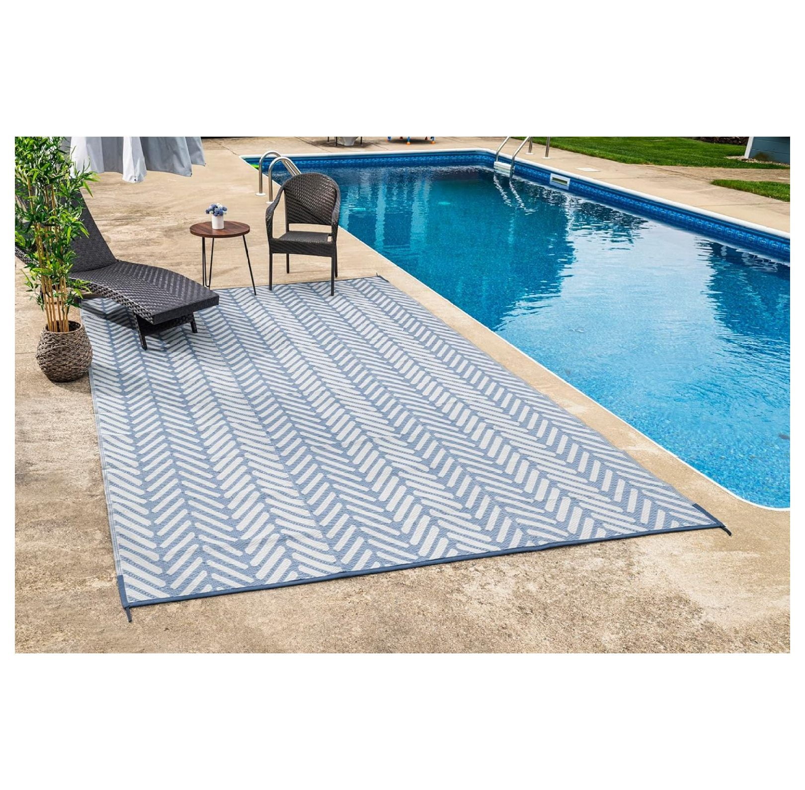 Outdoor Camping Rug - Waterproof, Fade Resistant, Reversible - Premium ...