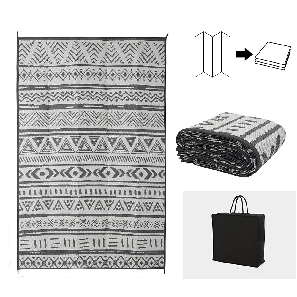 Large Outside Outdoor Camper Carpet, Reversible RV Patio Mats ...