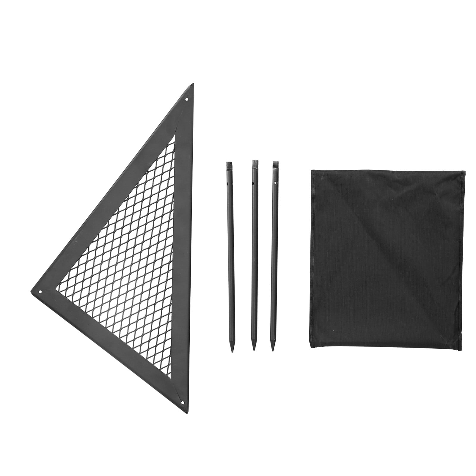 Outdoor Camping Wrought Iron Triangle Net Table Camping Barbecue ...