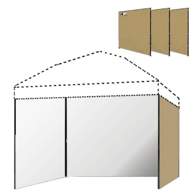 Outdoor Canopy Walls 10x10 Set 3, Sidewalls for 10 x 10 Rain Canopies ...
