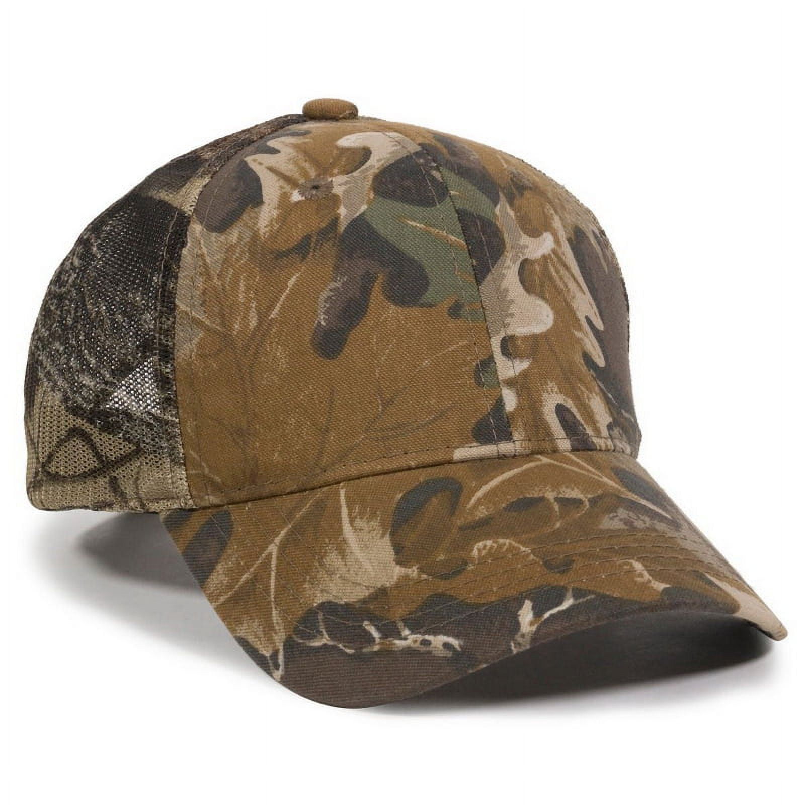 Outdoor Cap 430PC Washed Camo with Mesh Back-Advantage Classic /Khaki ...