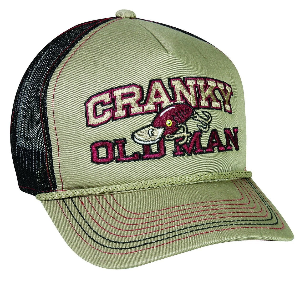 Outdoor Cap Cranky Old Man Cap, Khaki/Black - Walmart.com