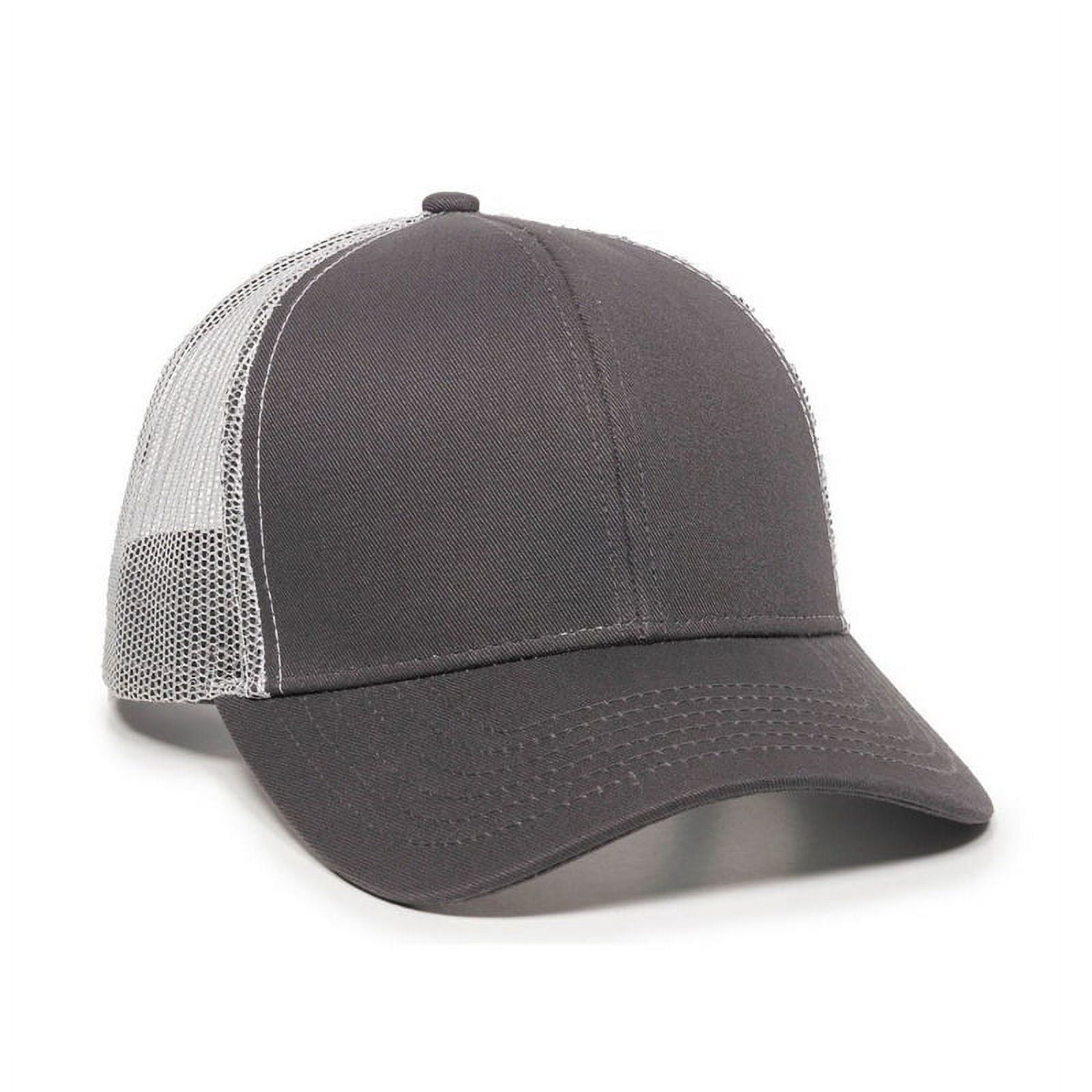 Top Level Outdoor Cap MBW-600 Mesh Back Hat in Charcoal/White - Walmart.com