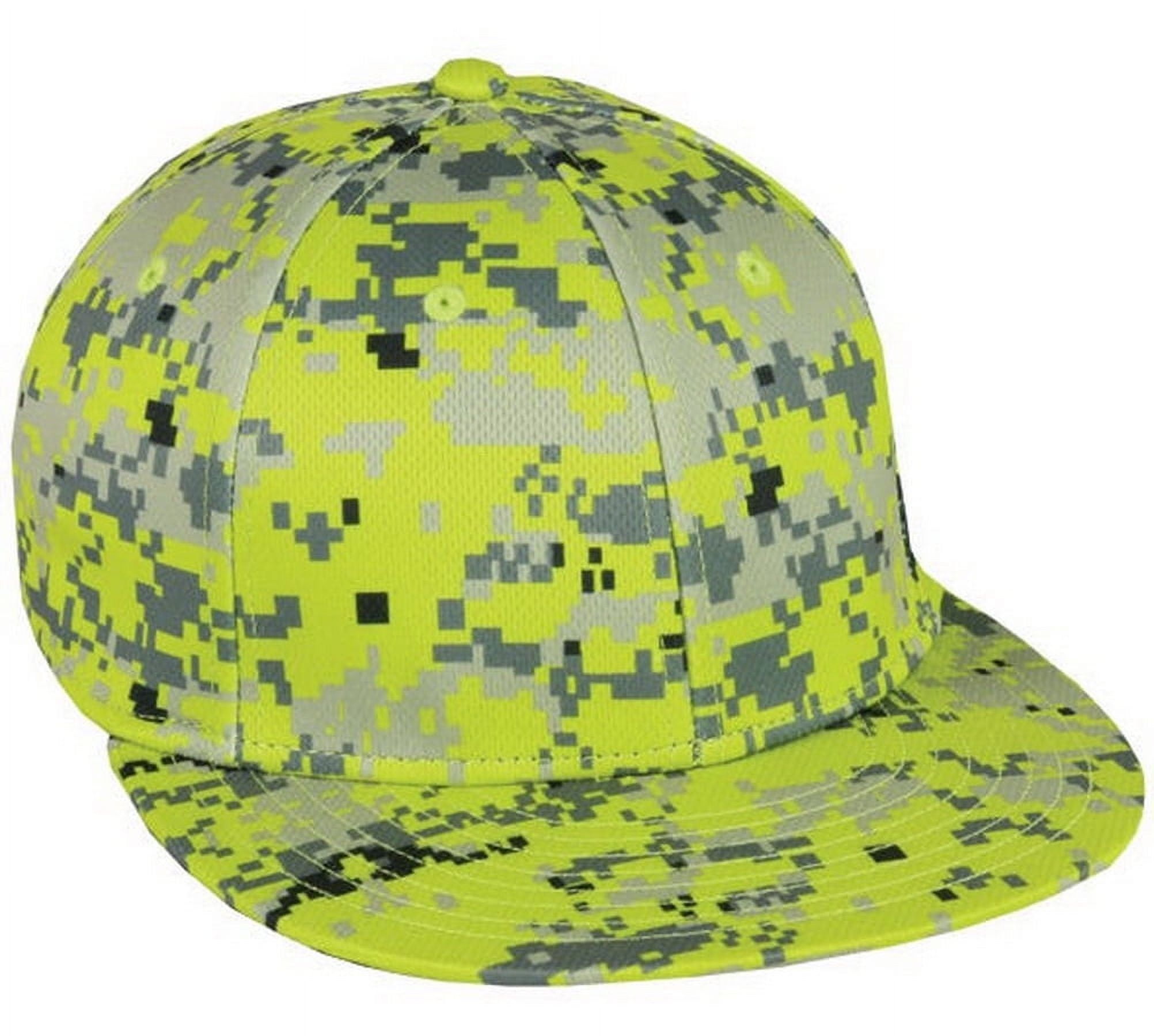 Outdoor Cap MWS1025D Team Digital Camo Flex Cap-Lime Green-XS/S ...