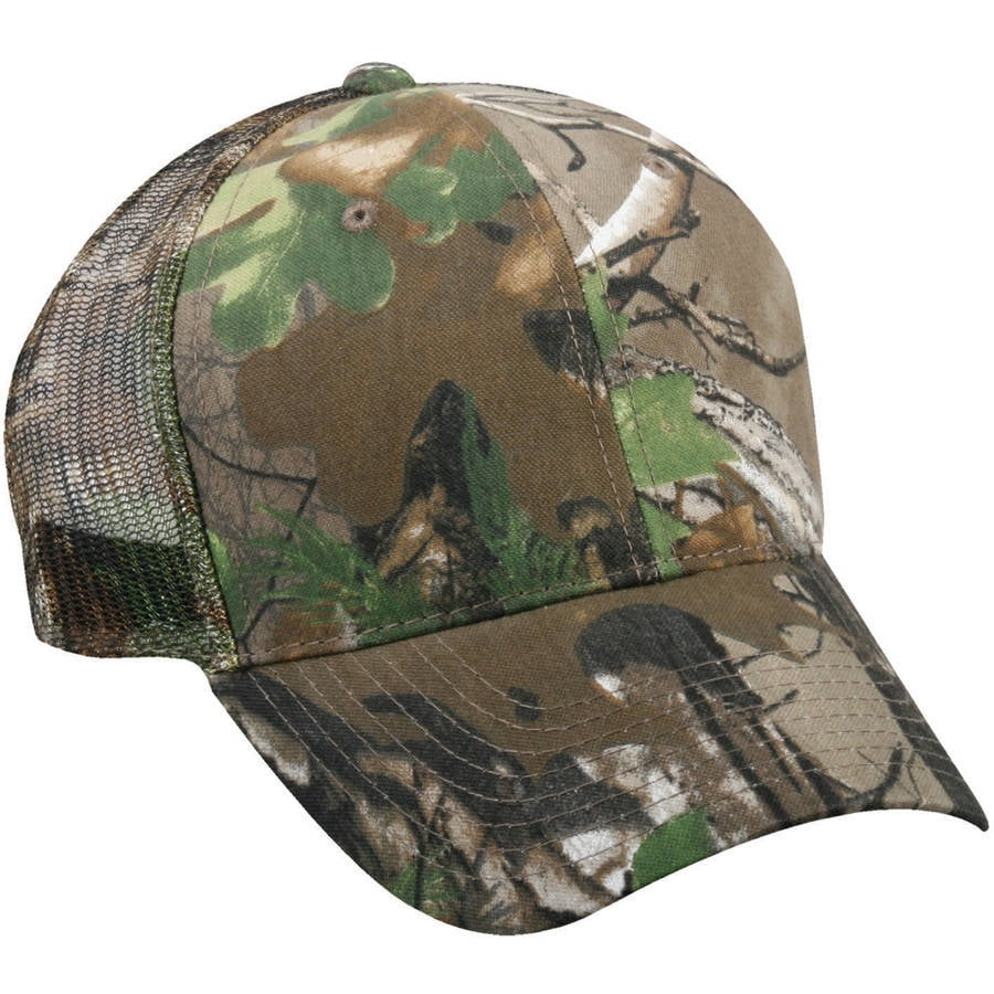 Outdoor Cap Mesh Velcro Closure Camo Cap - Walmart.com