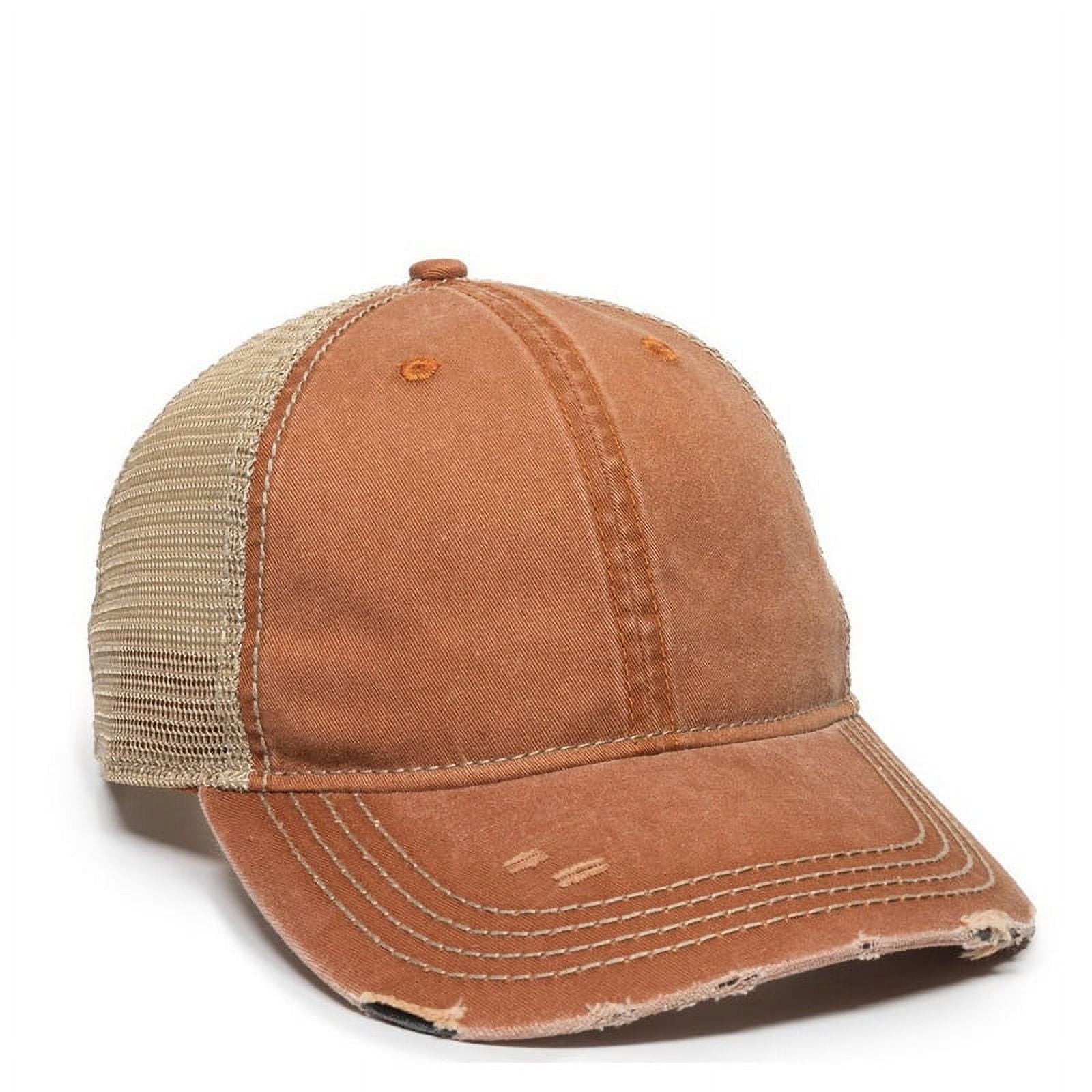 Outdoor Cap OC801 Pigment Dyed Cotton Twill Front Panels-Rust/Tea Stain ...