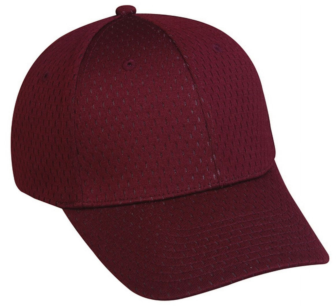 Outdoor Cap PFX-120 Stretchable Jersey Mesh-Maroon-S/M - Walmart.com