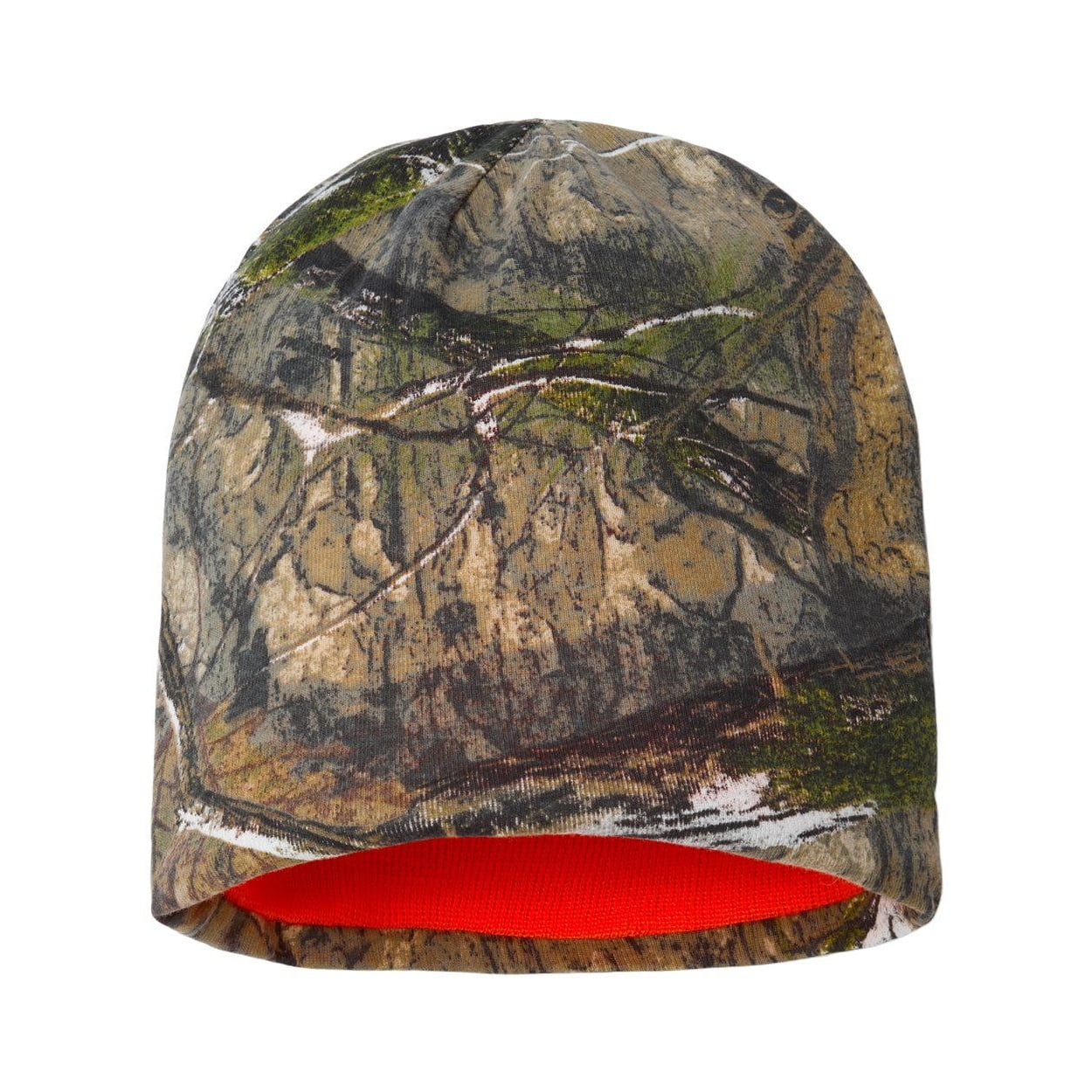 Outdoor Cap CMK-405 Camo Knit Beanie-Mossy Oak Country DNA /Blaze ...