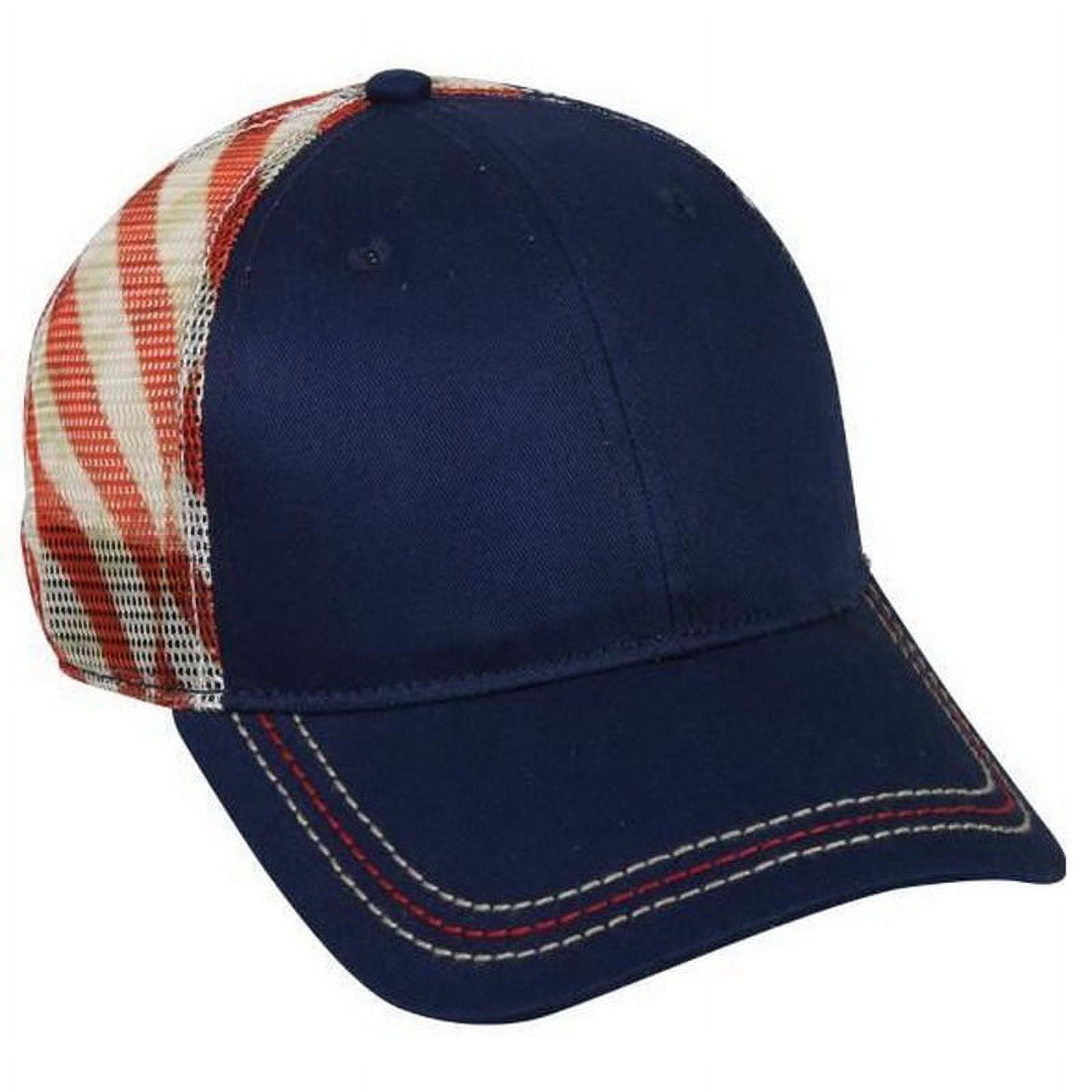 Outdoor Cap USA-900M Flag Mesh Back-Navy/American Flag - Walmart.com
