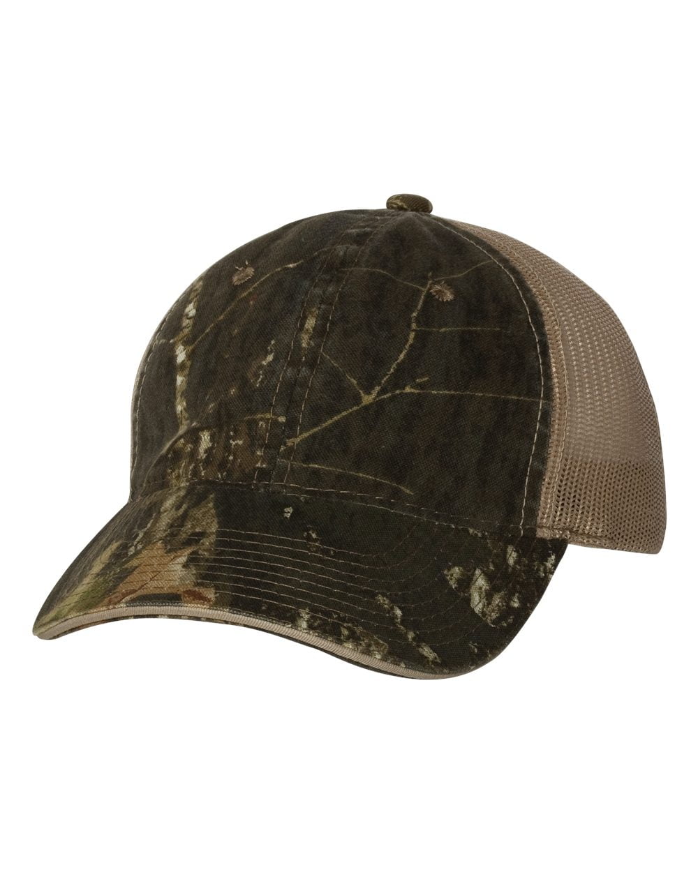 Outdoor Cap Washed Brushed Mesh-Back Camo Cap - Walmart.com
