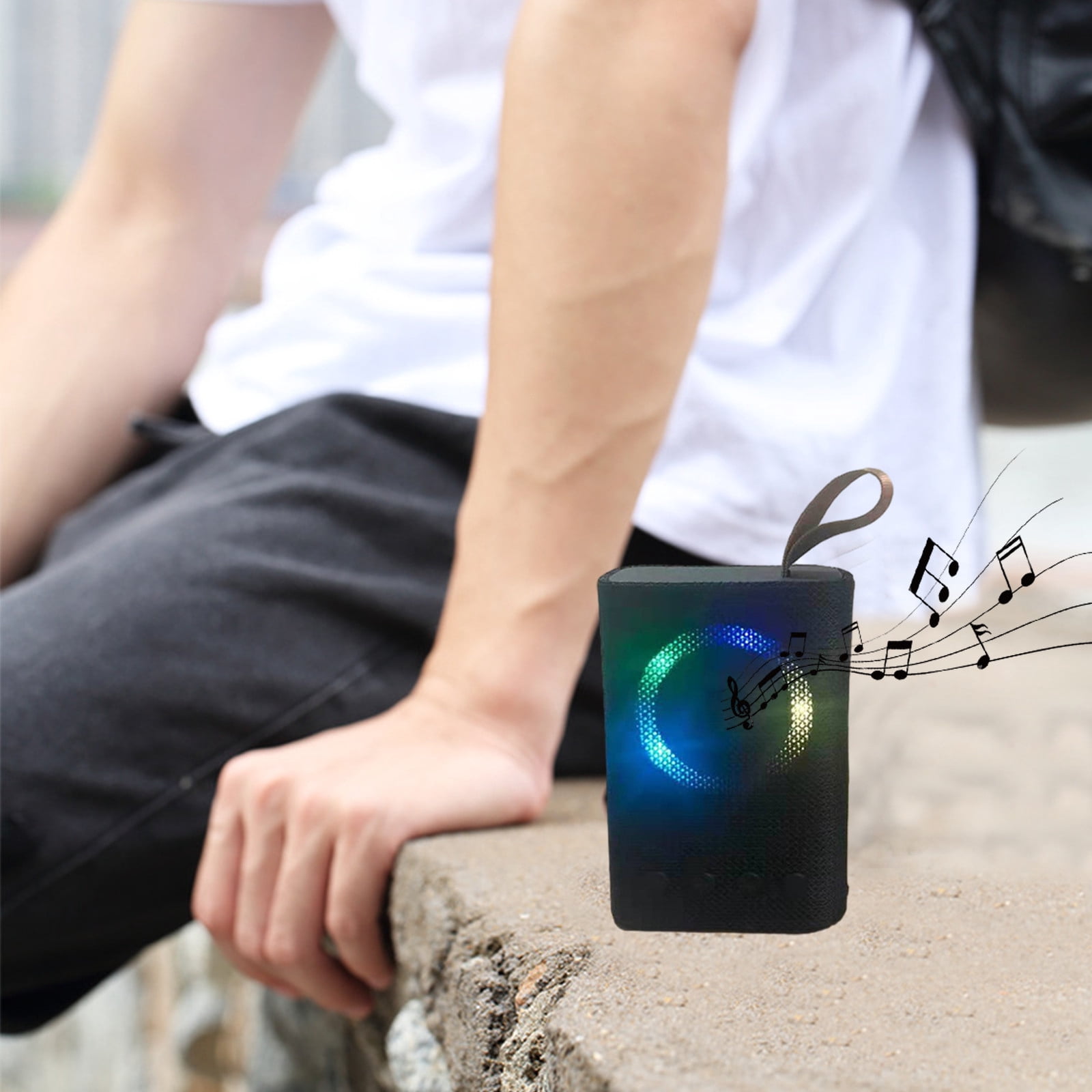 Outdoor Card Insertion, Portable Bluetooth Mini Speaker, LED Lighting ...
