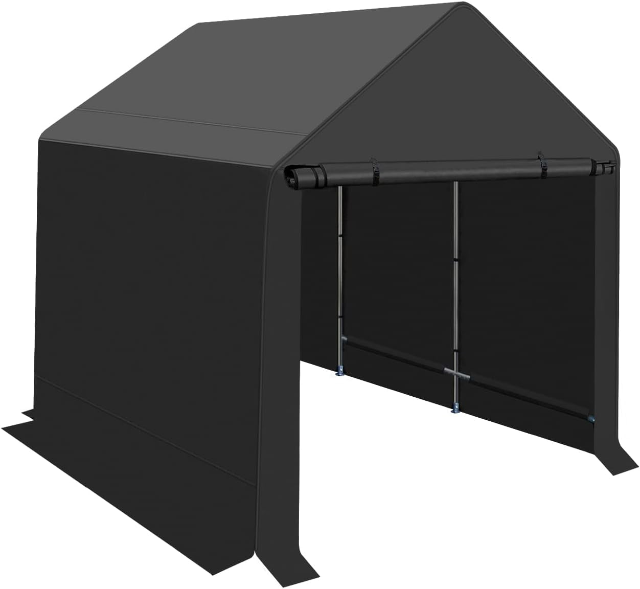 Outdoor Carport Canopy,6x8 ft Heavy Duty Canopy Shed,Metal Frame ...