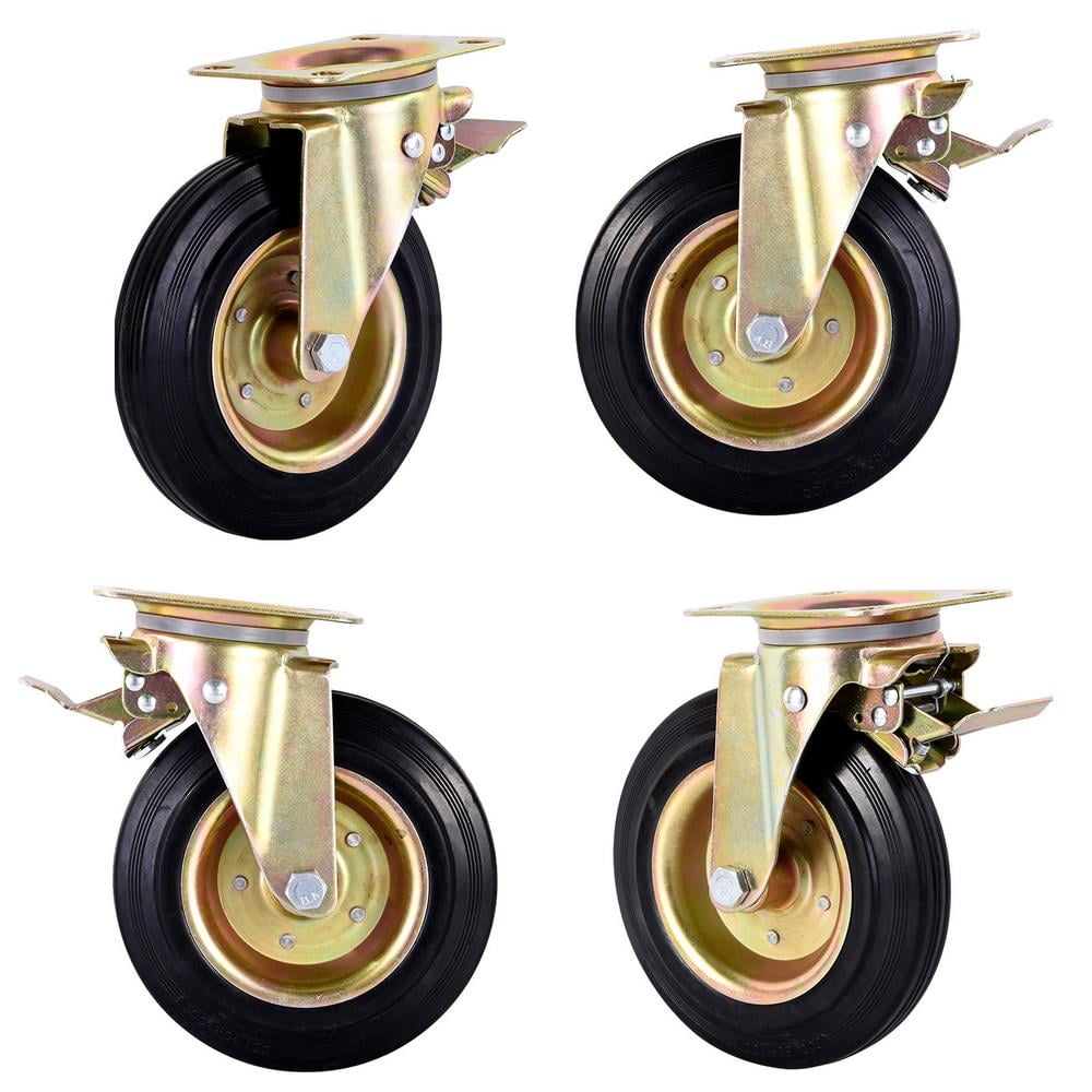 Outdoor Caster Wheels 8 Inch Roller Ball Casters with Gloves Set Of 4 ...