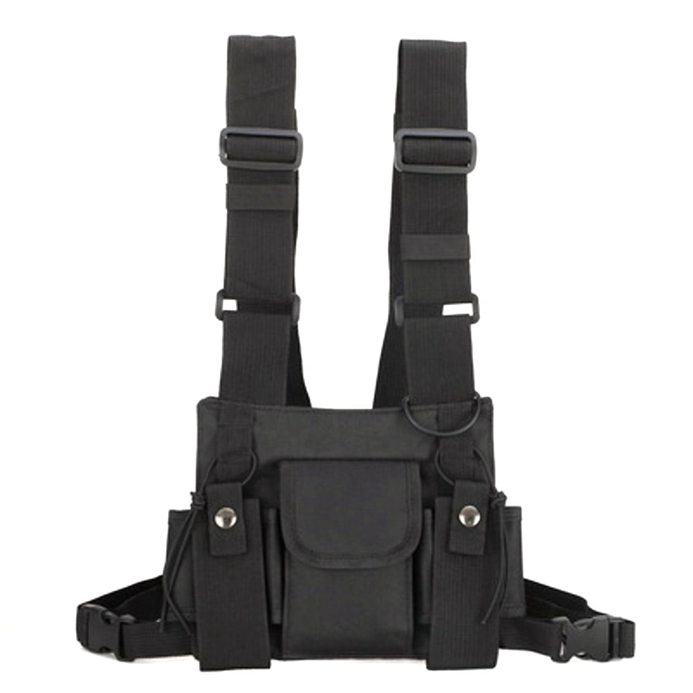 Outdoor Casual Vest Chest Pack Multipurpose Chest Pouch - Walmart.com