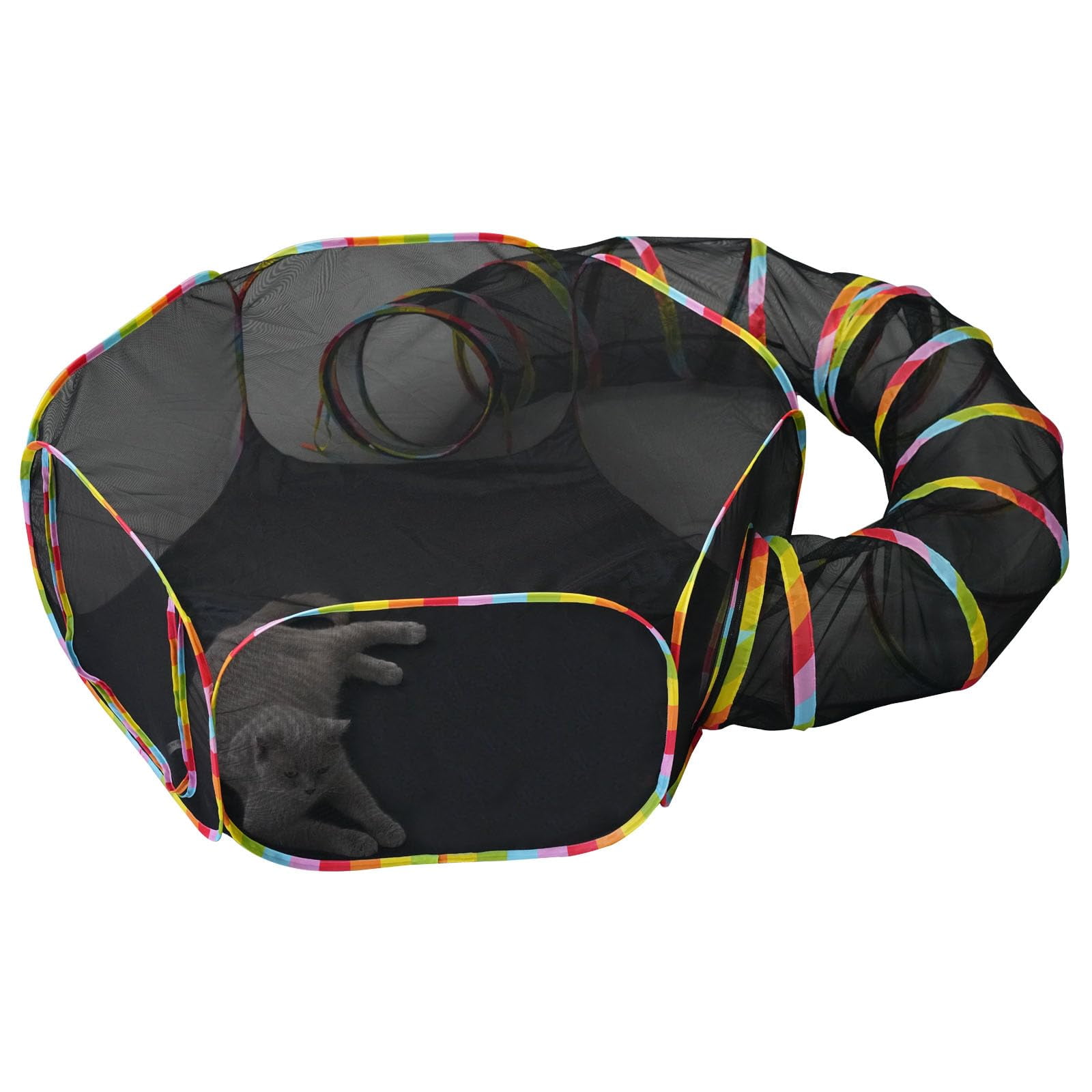 Outdoor Cat Enclosures, Cat Playground Portable Mesh Tent, Outside ...