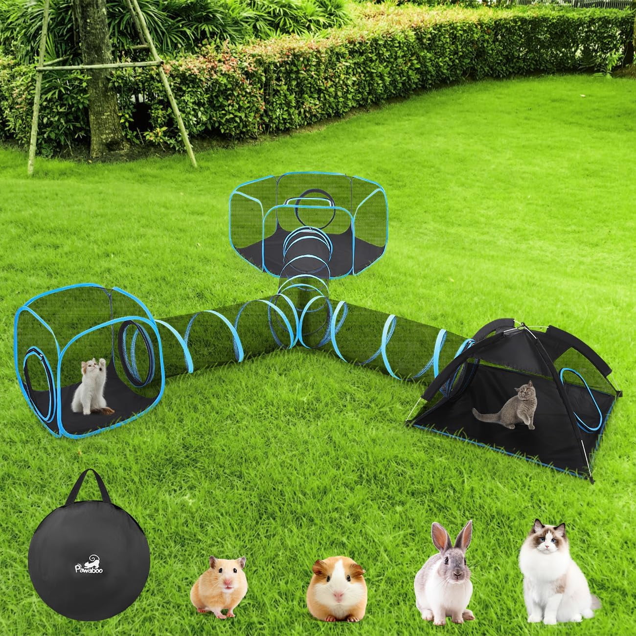 Outdoor Cat Enclosures for Cats Indoor Patio Portable Mesh Cat Tent ...