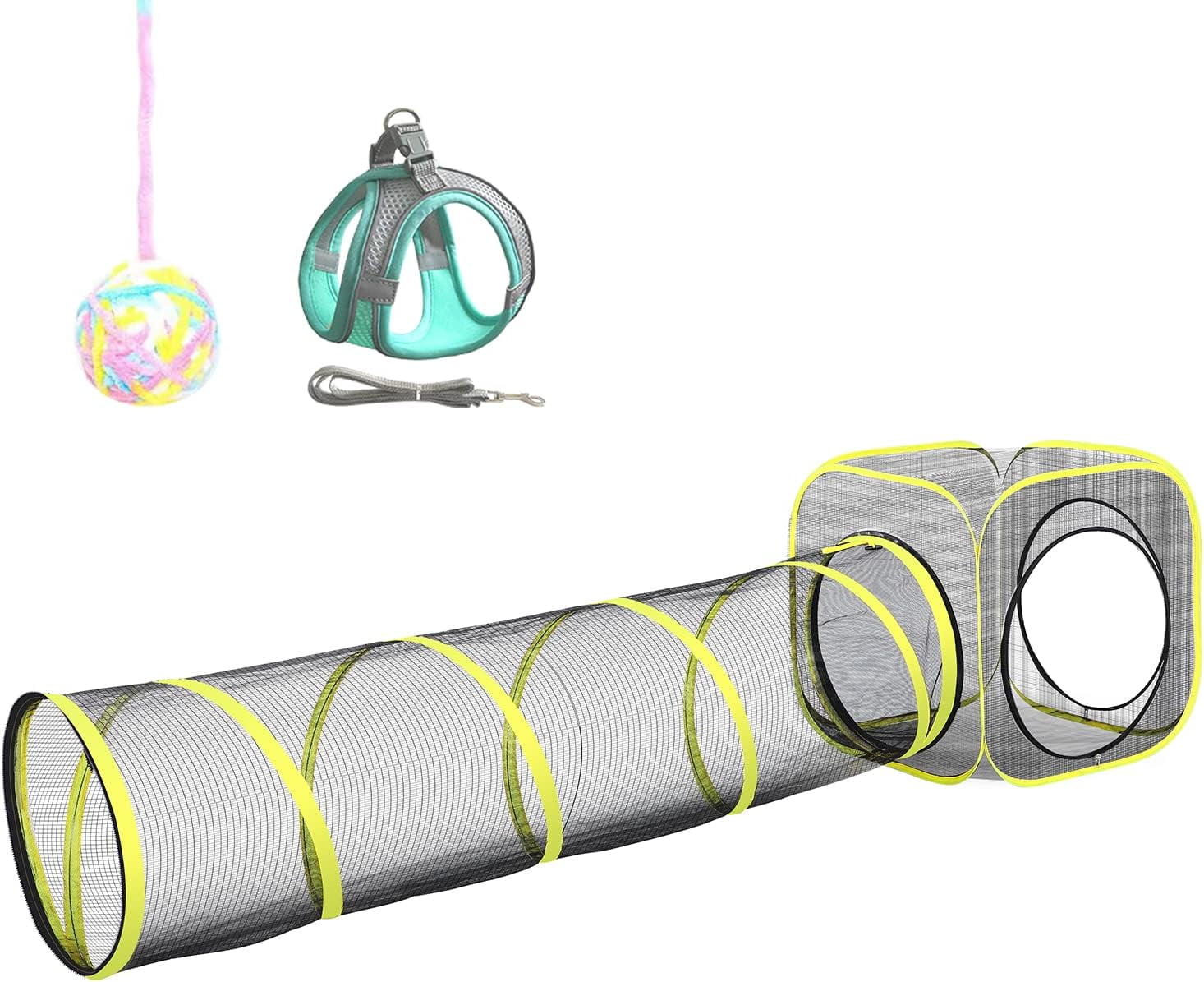 Outdoor Cat Enclosures for Cats Indoor, Portable Mesh Tent, Tunnel ...