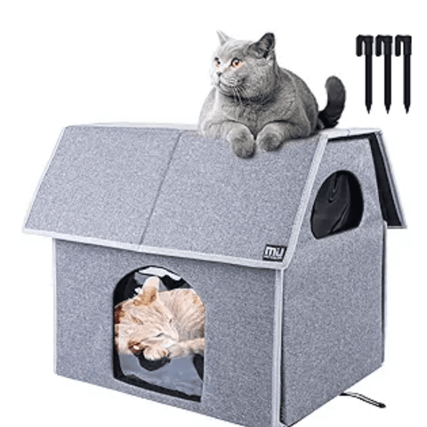 Outdoor Cat House, Large Weatherproof Cat Houses for Outdoor/Indoor ...