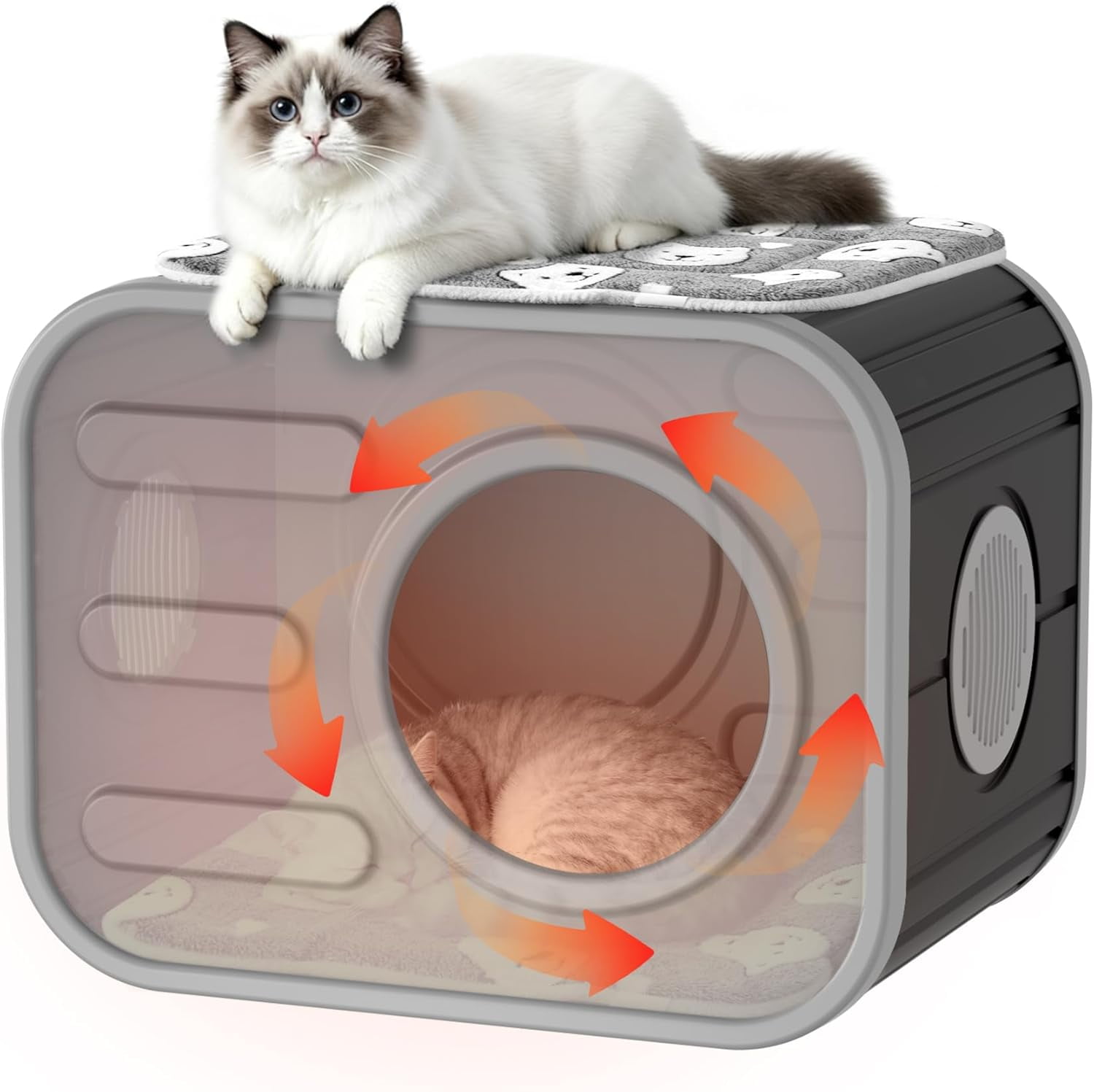 Outdoor Cat House Weatherproof Insulated Cat Houses for Outdoor Cats ...