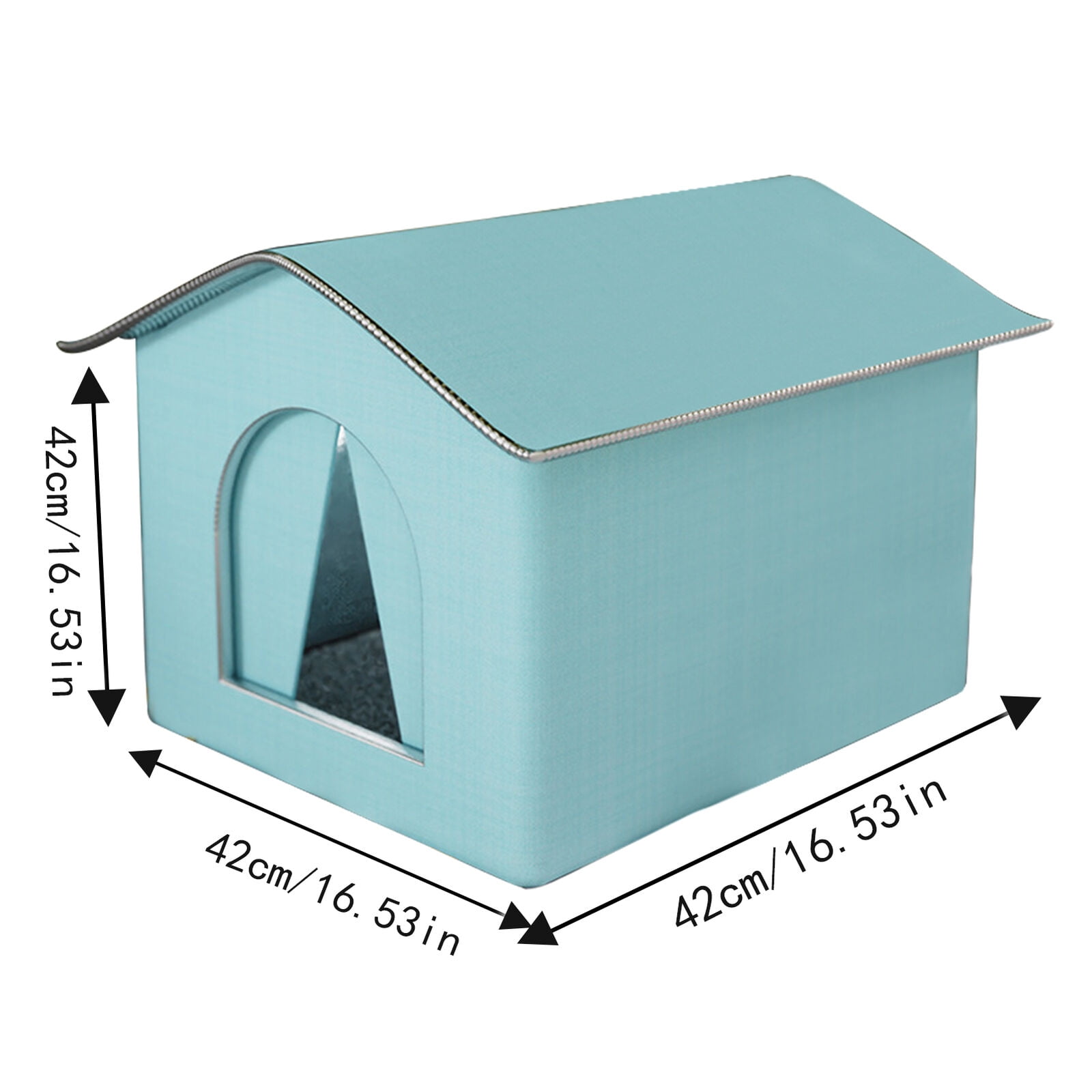 Outdoor Cat House Weatherproof for Winter Foldable Warm Cats Dogs House ...