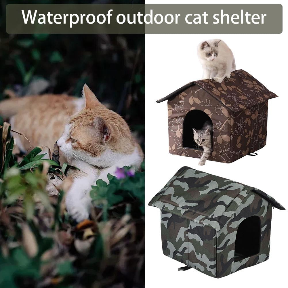 Outdoor Cat House Winter Cold Shelter Waterproof V1C4 Durable V3H2 Ten ...