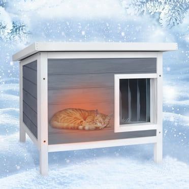Heated Cat House for Outside: Weatherproof and Insulated Outdoor Cat ...