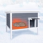PawHut Home Outside Catio, Large Outdoor Kitten Hut for 3 Cats ...