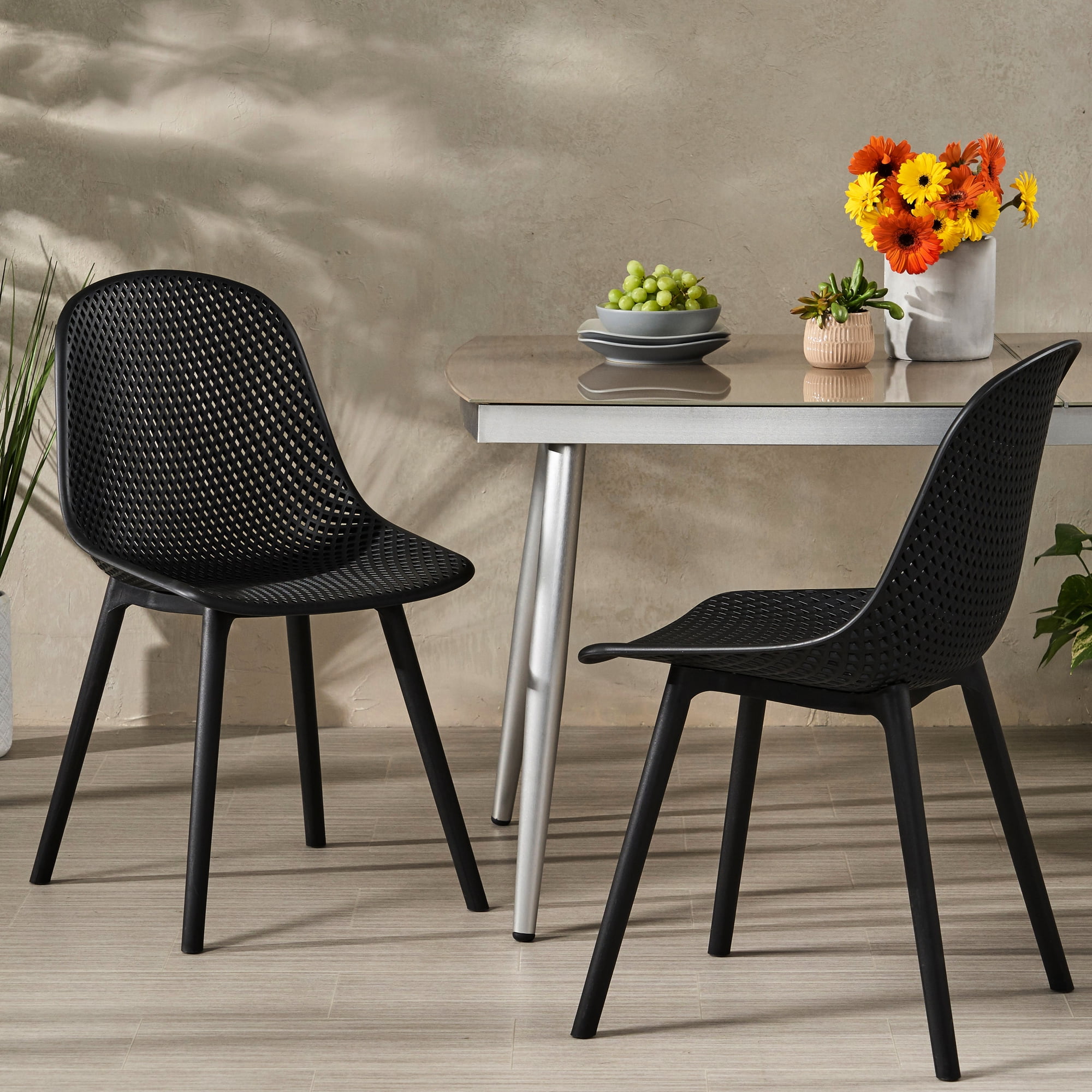 Outdoor Chair - Black Posey Chairs With Weather Resistance And ...