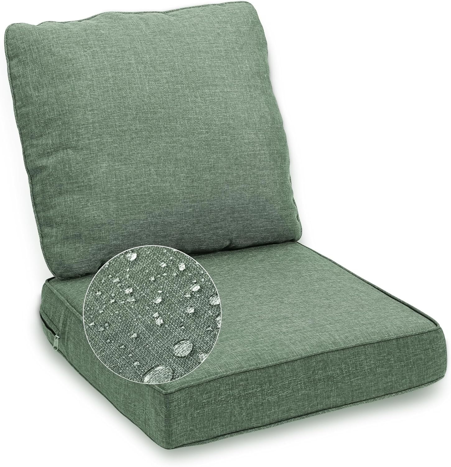 Outdoor Chair Cushion Set, Thickened 24 x 24 x 5 Inch Patio Furniture ...