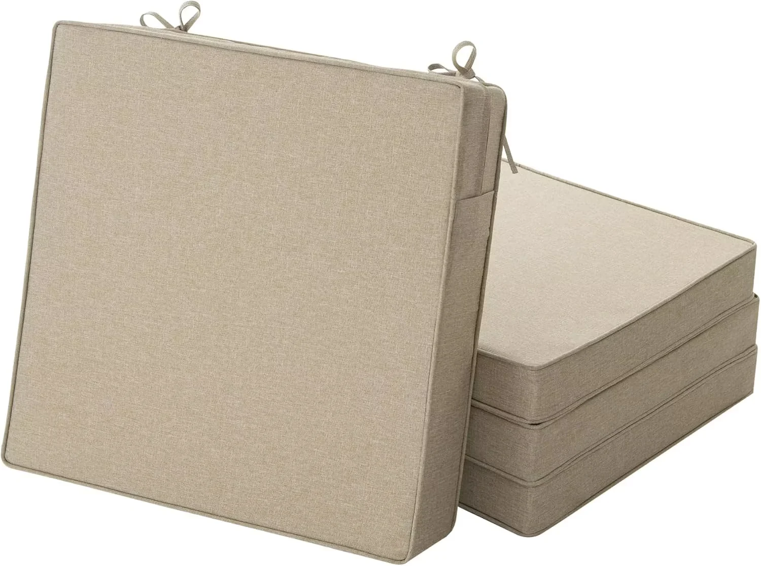 Ottowood Outdoor Chair Cushions Set of 2, Nature, 19" x 19 ...