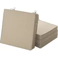 Ottowood Outdoor Chair Cushions Set of 2, Nature, 19" x 19 ...