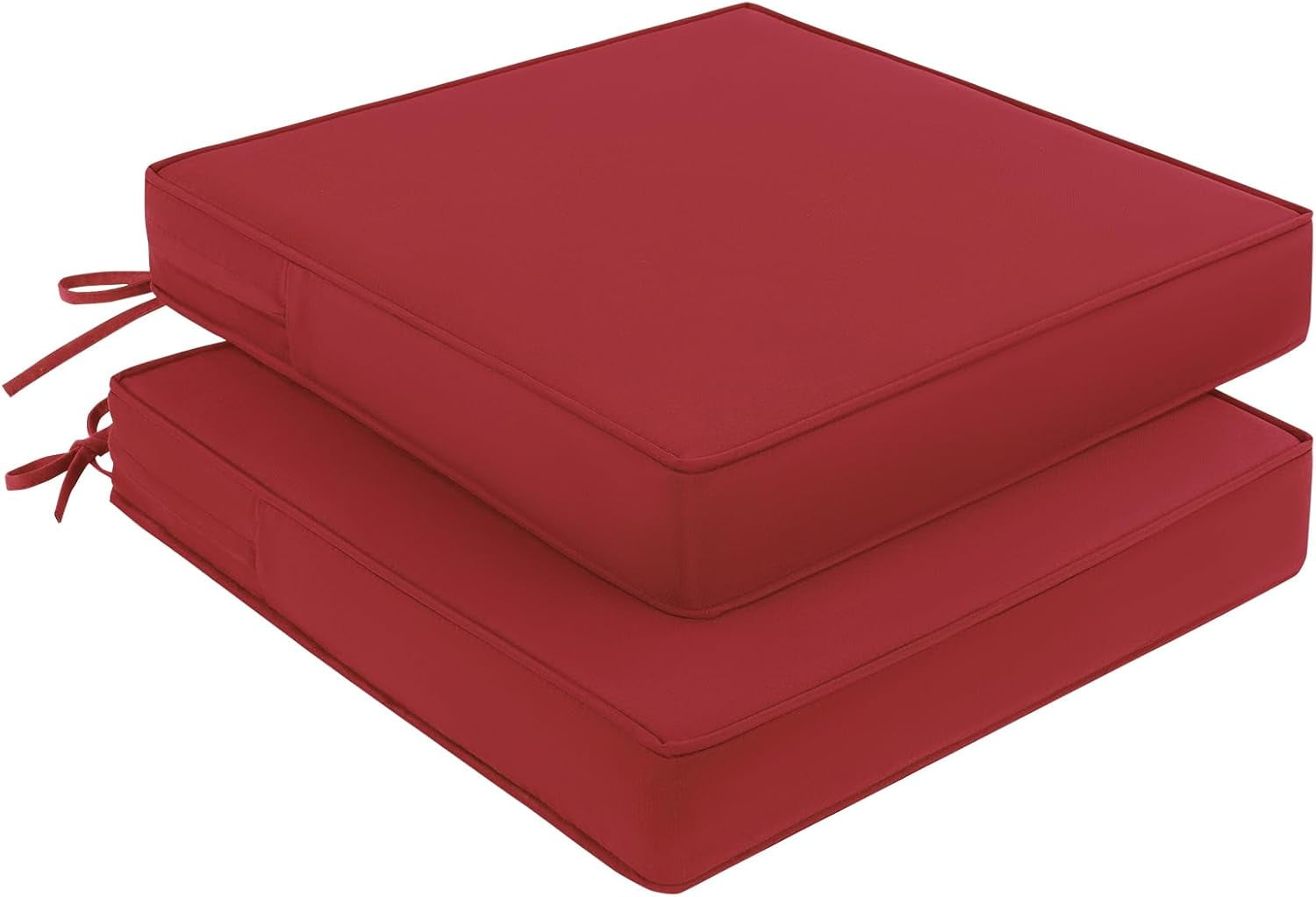 Outdoor Chair Cushions Set of 2, Waterproof Outdoor Cushions for Patio ...