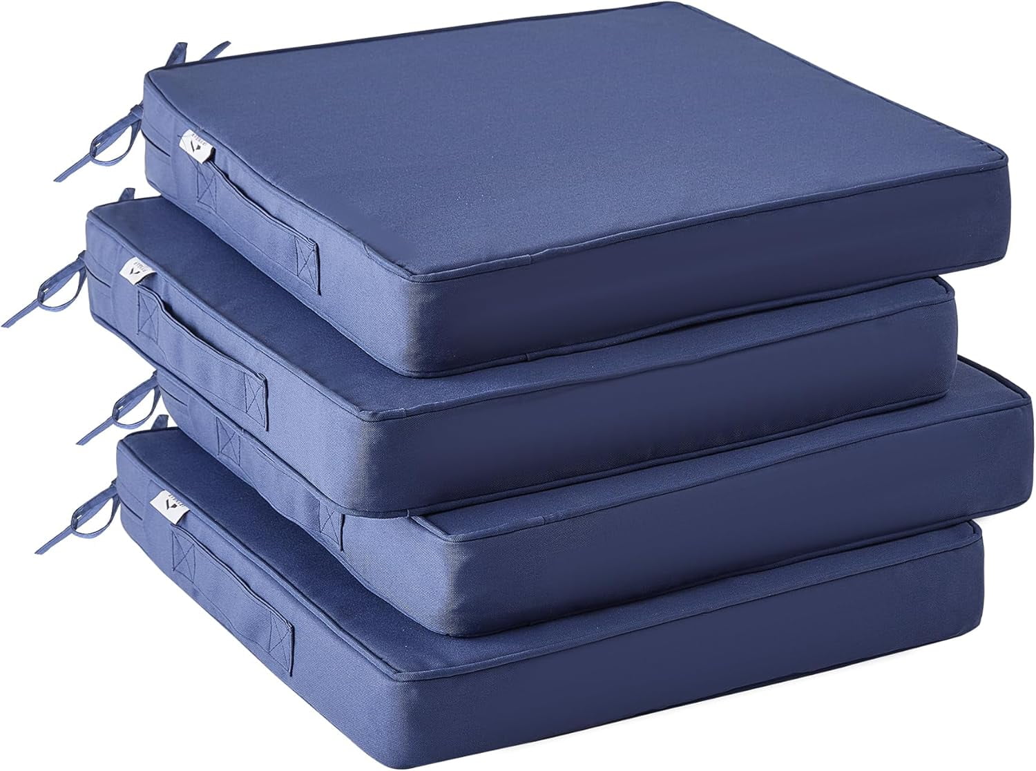 Outdoor Chair Cushions Set of 4, Waterproof Outdoor Seat Cushions for ...