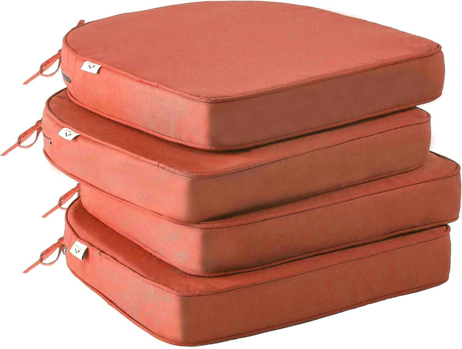 Outdoor Chair Cushions Set of 4, Waterproof Outdoor Seat Cushions for ...