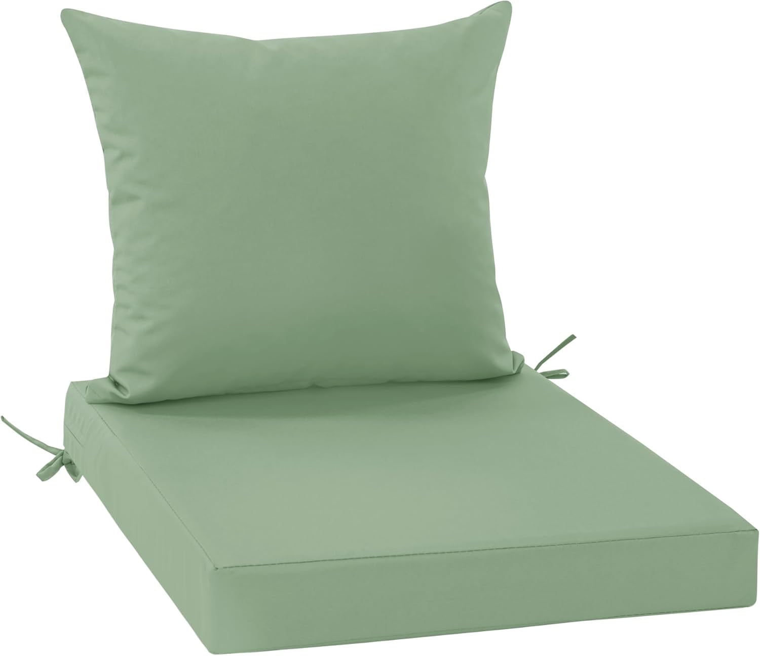 Outdoor Chair Cushions, Waterproof Back Pillow and Seat Cushion Set for ...