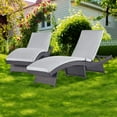 Outdoor Chaise Lounge Chair Foldable Patio Wicker Pool Lounge Chairs ...