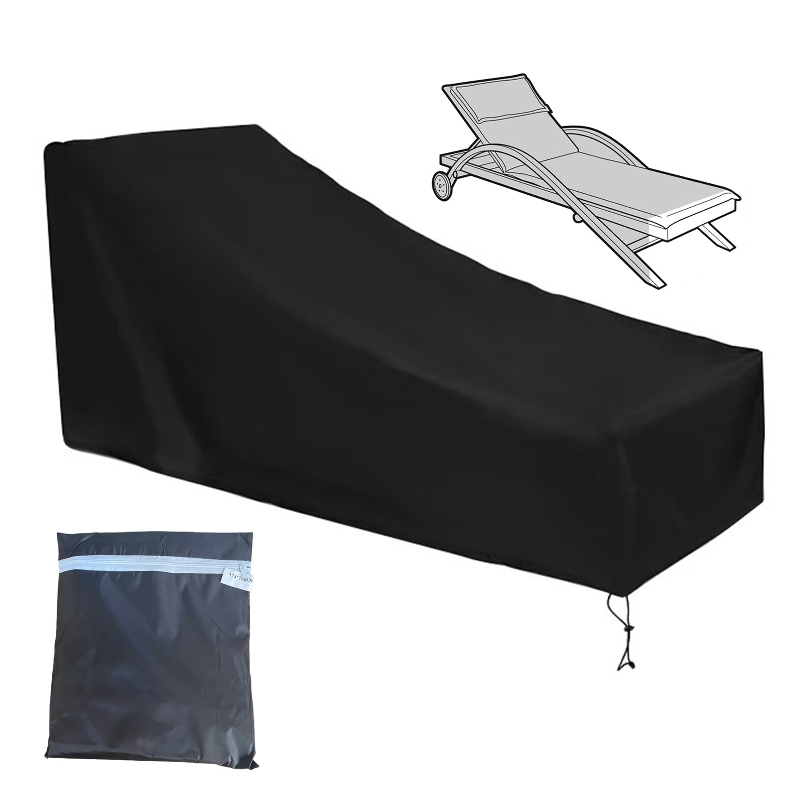 Outdoor Chaise Lounge Cover Patio Lounge Chair Cover Oxford Waterproof ...