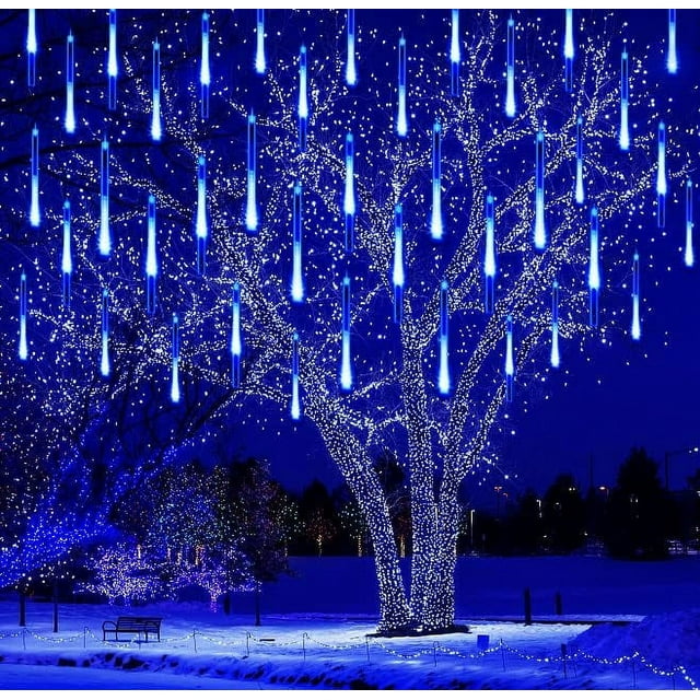 Outdoor Christmas Decorations, 12 inch/ 30 cm Meteor Shower Lights ...