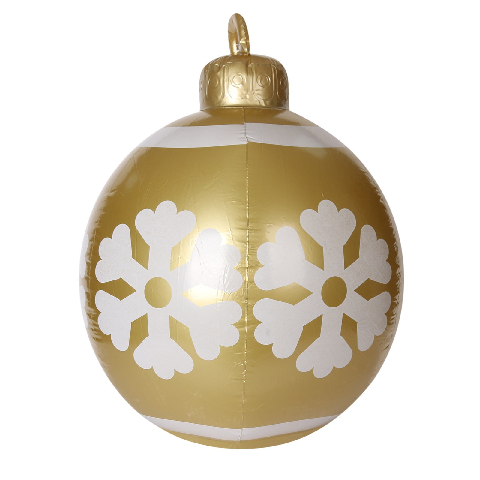 Outdoor Christmas Inflatable Ball, 24 Inches With Snowflake Design ...