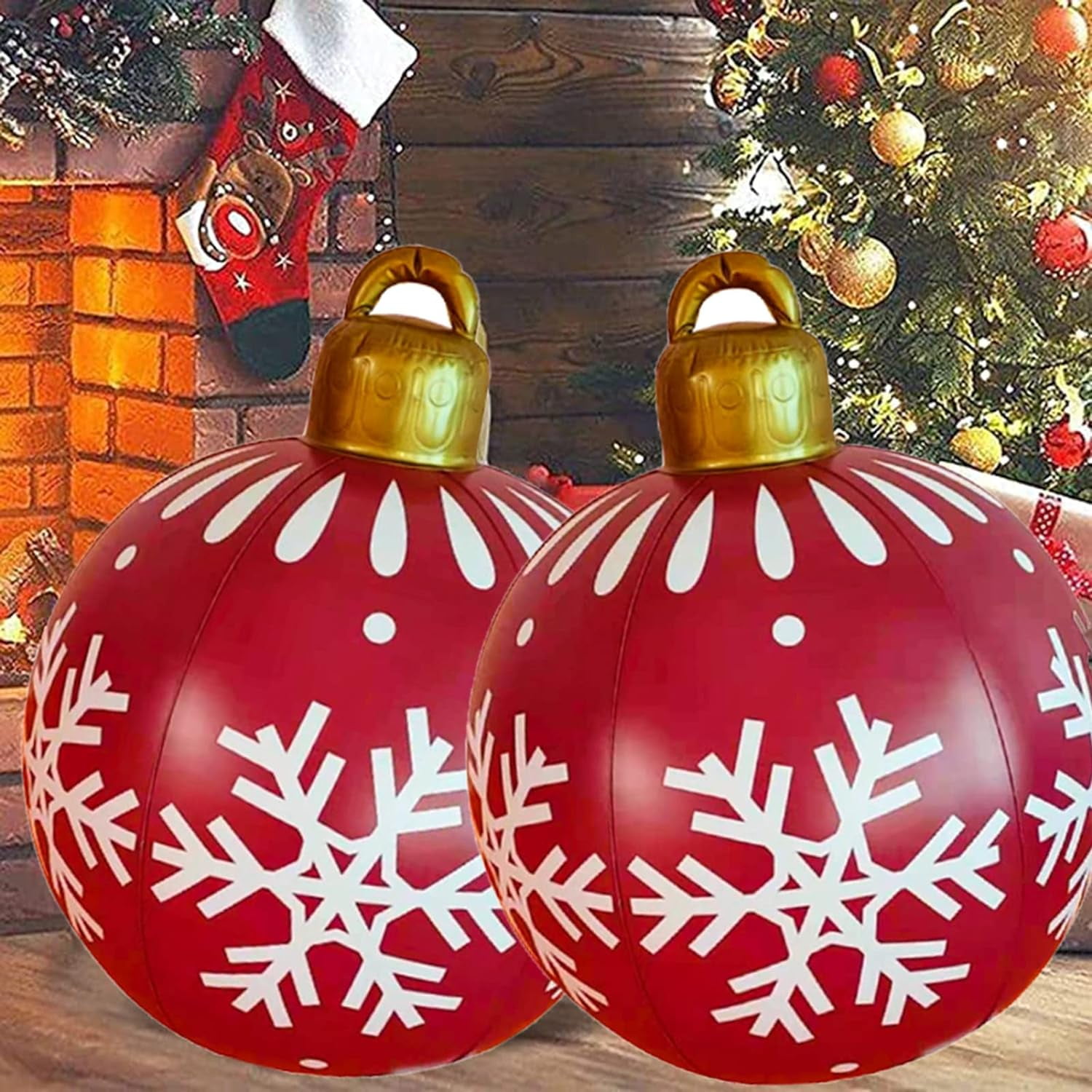 Outdoor Christmas Inflatable Decorated Ball Made of PVC,23.6 Inch Giant ...
