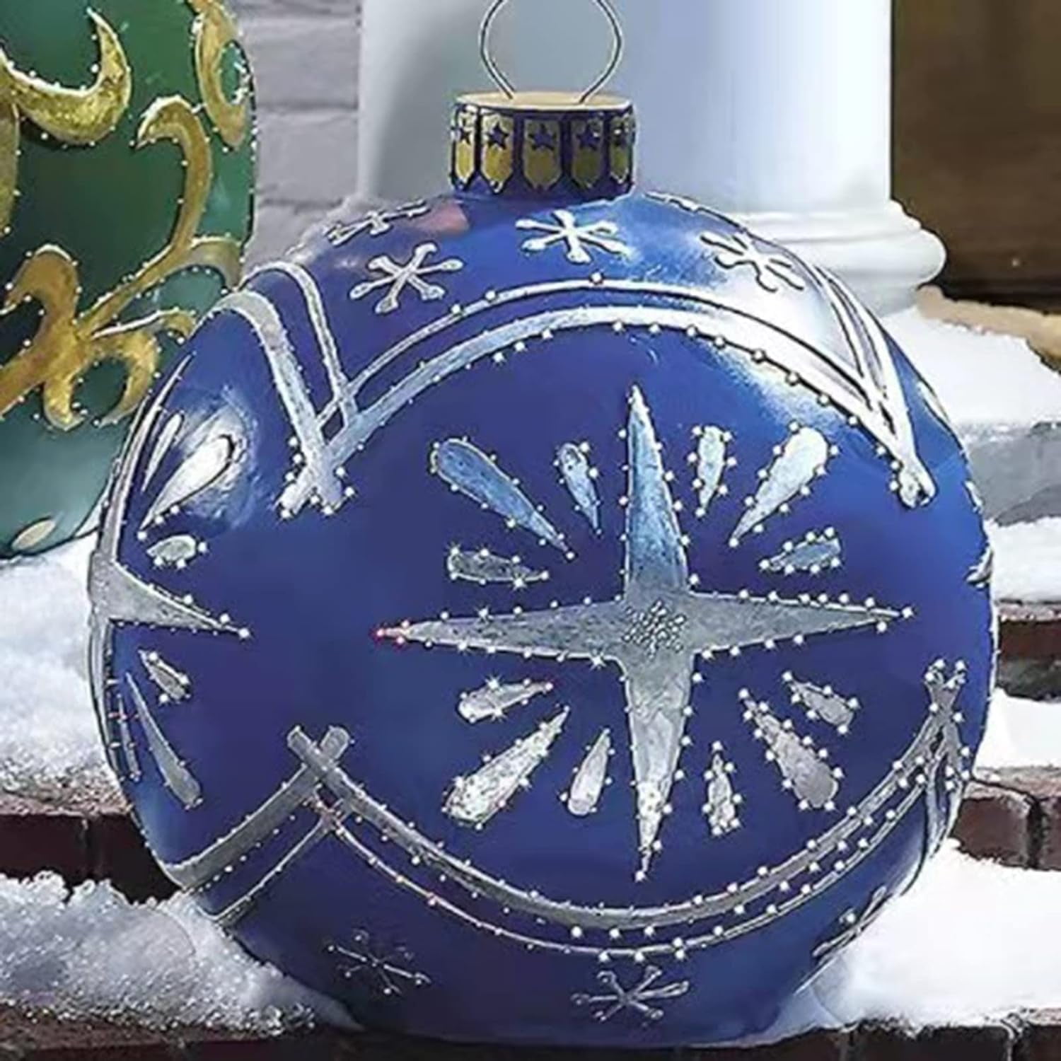 Outdoor Christmas Inflatable Decorated Ball Made of PVC,23.6 Inch Giant ...