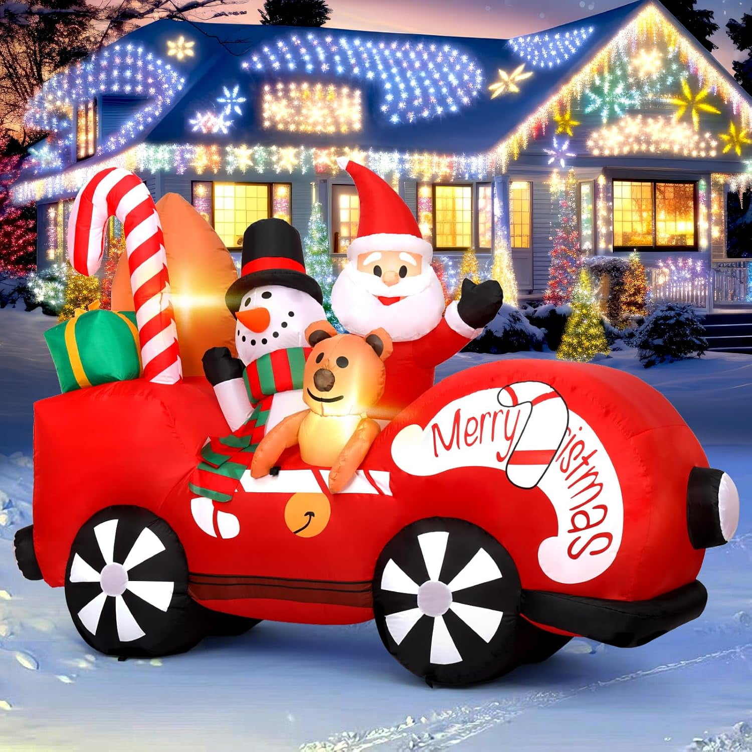 Outdoor Christmas Inflatables Decorations, 8FT Inflatable Christmas ...