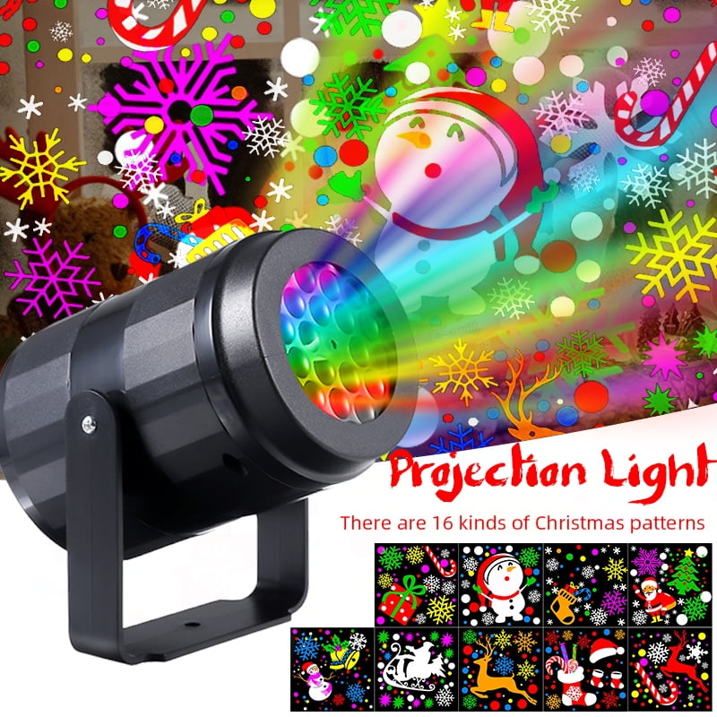 Outdoor Christmas LED Projection Light 16 Patterns Laser Light ...