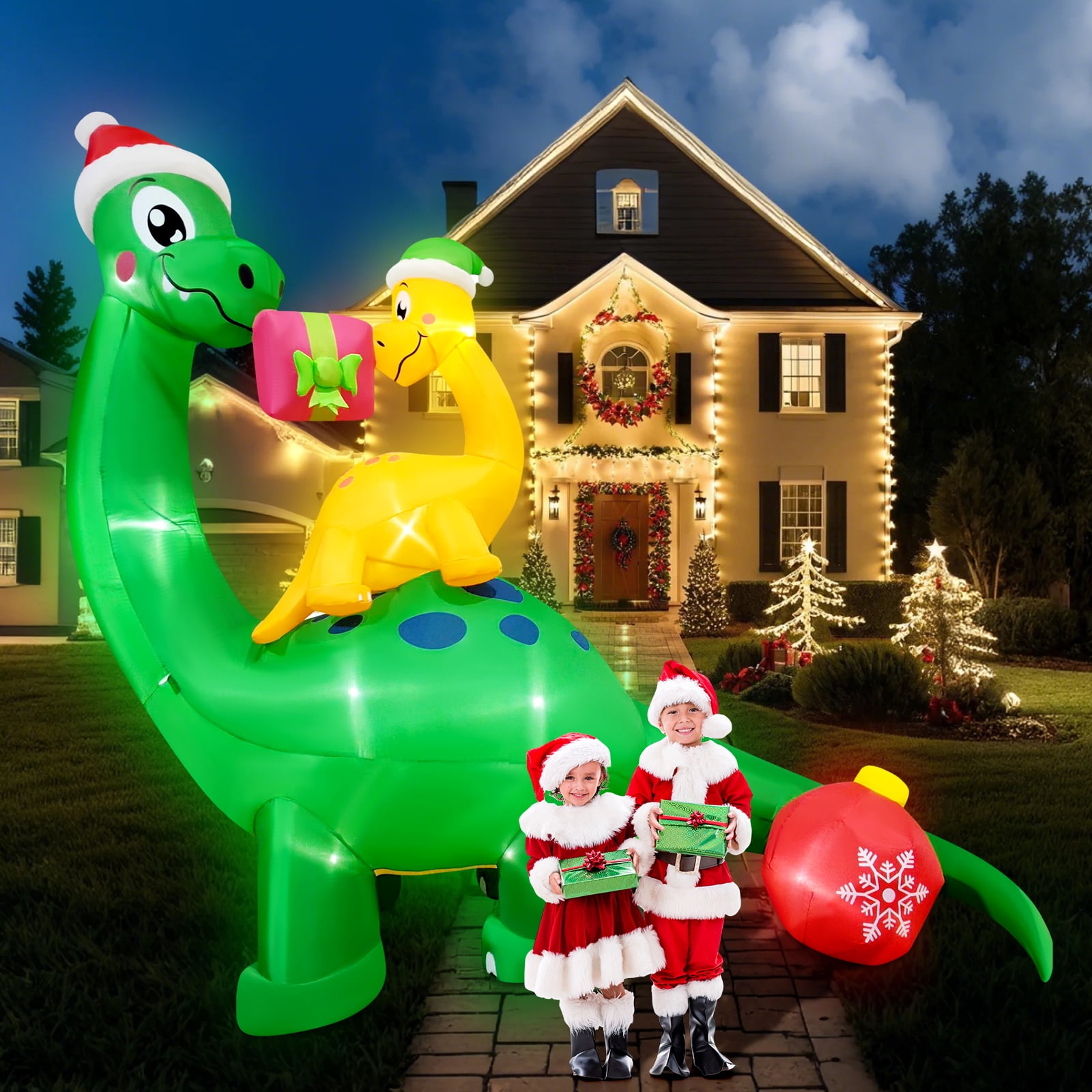 Inolait 9.5 ft Christmas Inflatables Decorations Inflatable Christmas ...