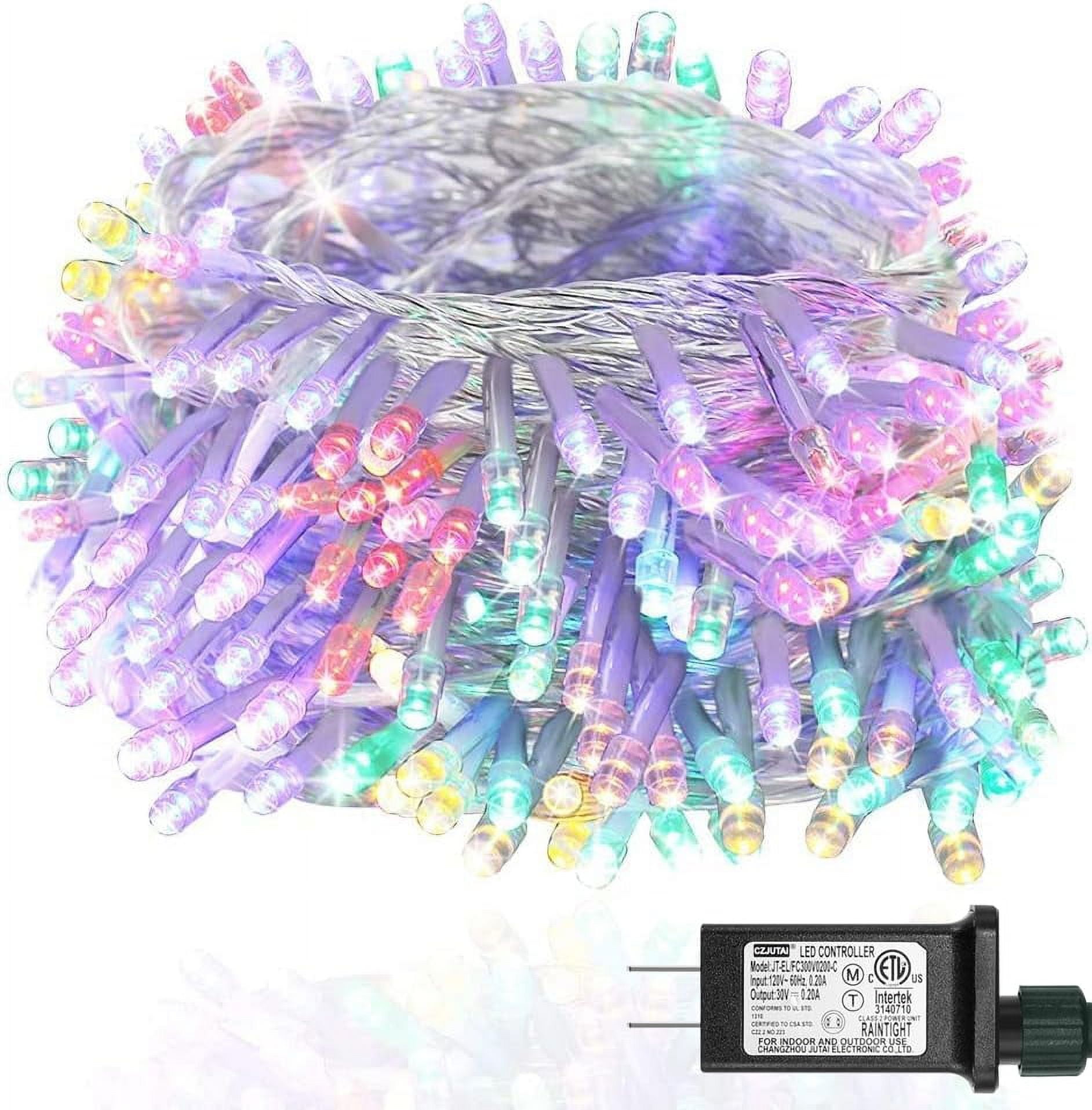 Outdoor Christmas String Lights, 33ft 100 LED Christmas Tree Lights ...