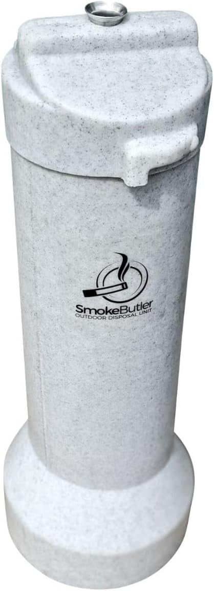 Outdoor Cigarette Receptacle – Heavy-Duty Ashtray, Commercial-Grade ...