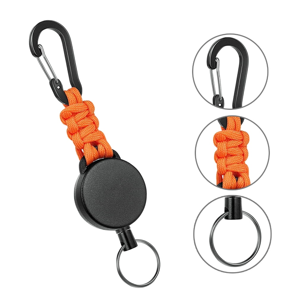 Outdoor Climbing Carabiner Keychain Heavy Duty Paracord Keyrings for ...
