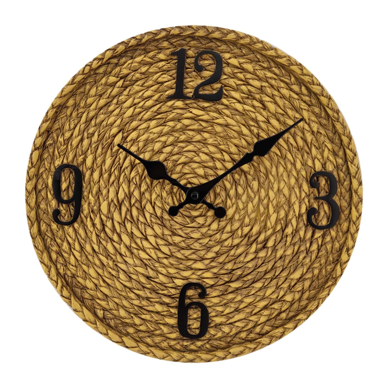 Outdoor Clock Hanging Clocks on Wall Round Clock Decoration Resin ...